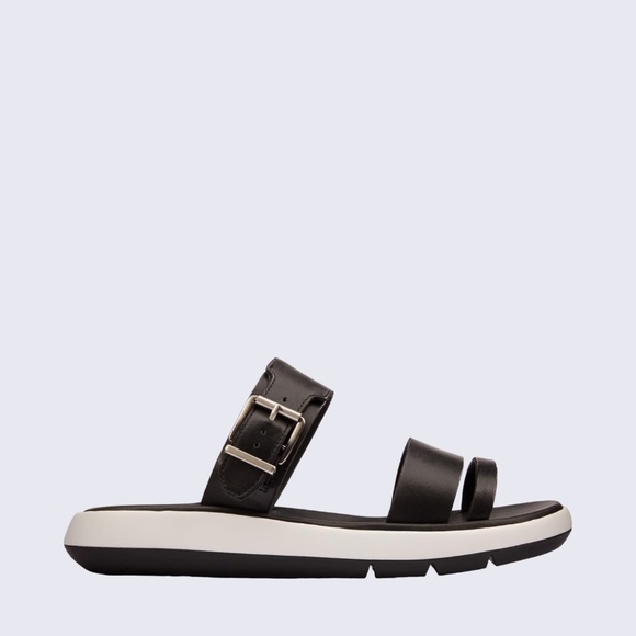 Clarks | Shoes | Womens Clarks Jemsa Slide Sandals In Black Leather 26 ...